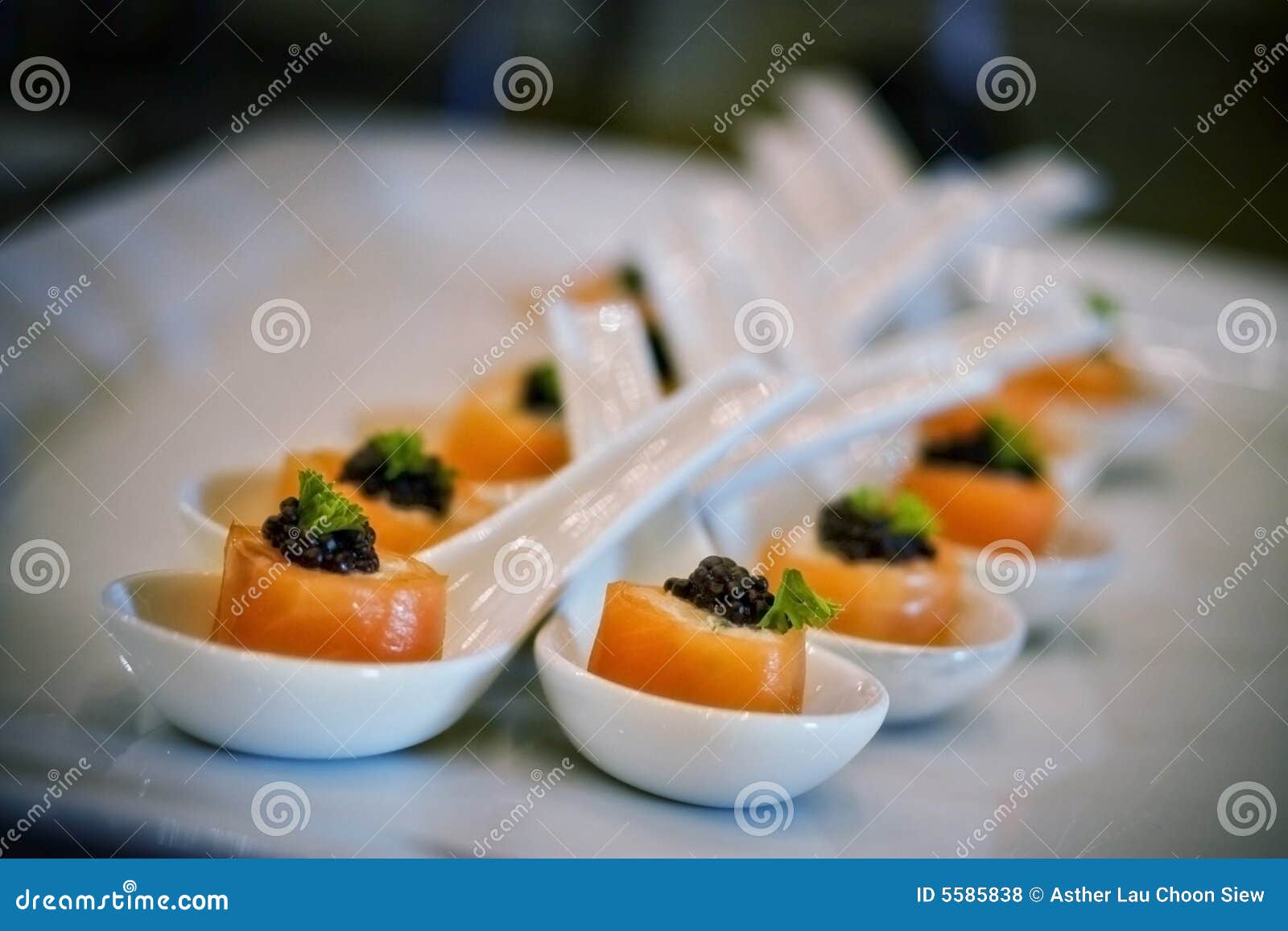 Sashimi Delicacy stock photo. Image of delicious, spoons - 5585838