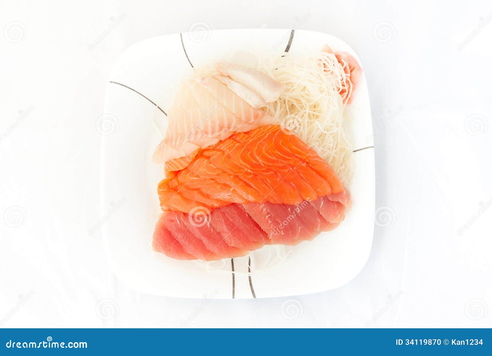 Sashimi in plate stock photo. Image of katsuo, ingredient - 34119870