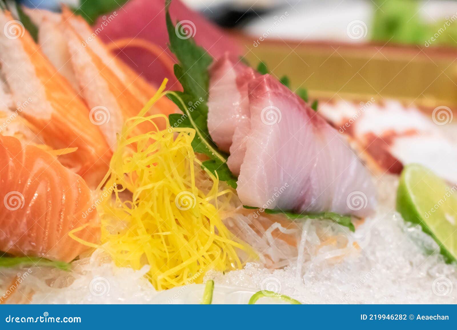 Sashimi on the Plate, Japanese Food Stock Photo - Image of asia, lunch ...