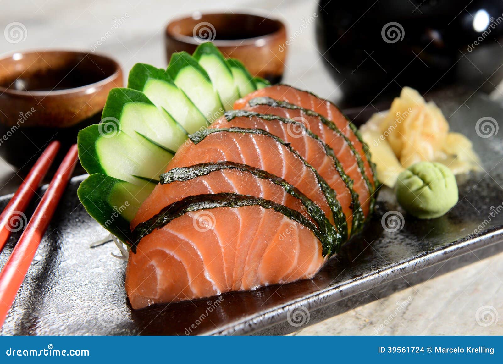 Sashimi stock photo. Image of healthy, nutritive, lunch - 39561724