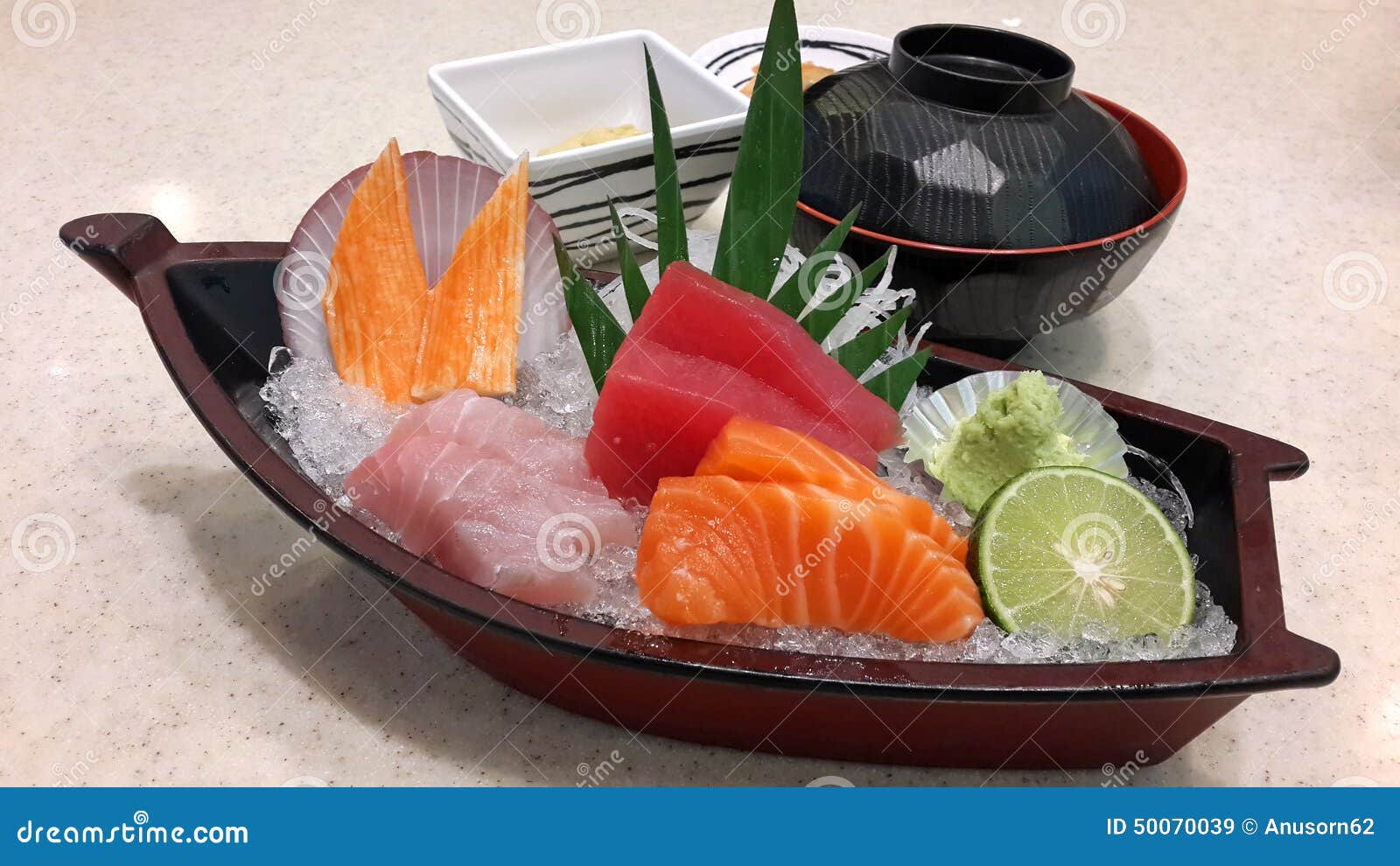 Sashimi set stock image. Image of green, oriental, entree - 50070039