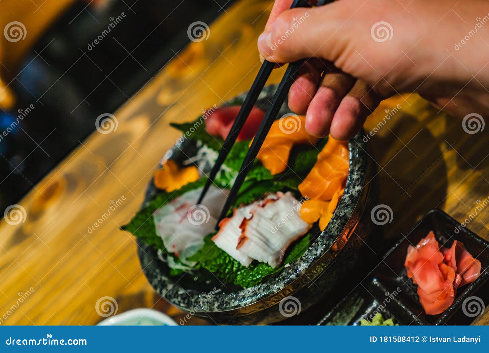 Sashimi set stock photo. Image of delicious, mixed, large - 181508412