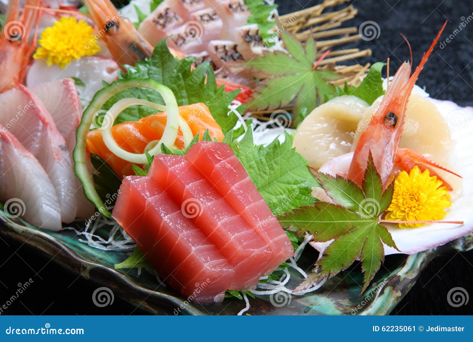 Sashimi stock image. Image of gourmet, dinner, oriental - 62235061