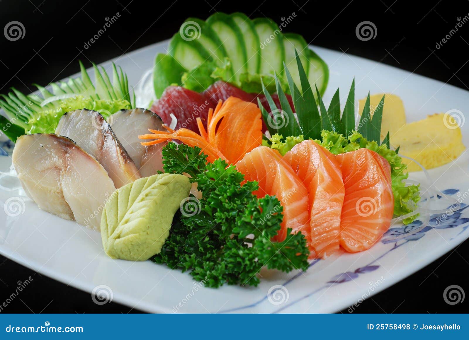 Sashimi sushi stock photo. Image of japan, plate, gourmet - 25758498