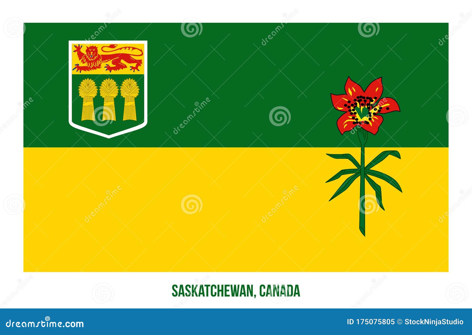 Saskatchewan Flag Vector