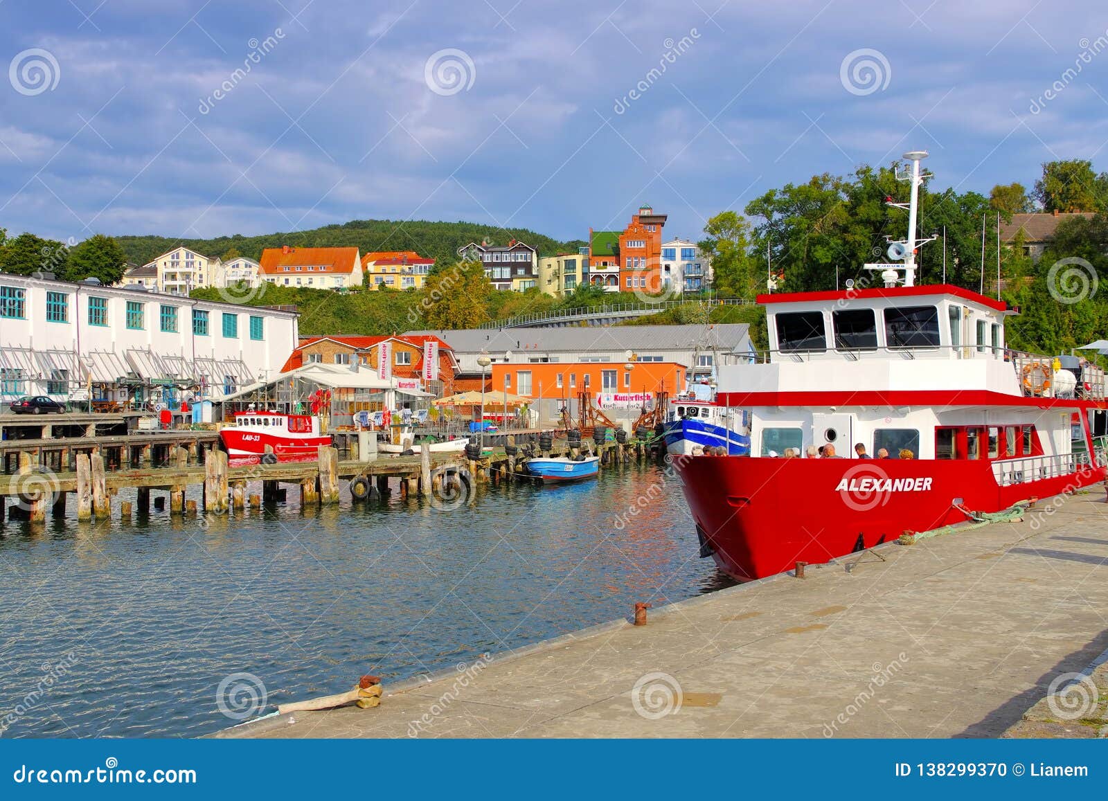 Sassnitz Harbour on Island Ruegen Editorial Image - Image of coastline ...