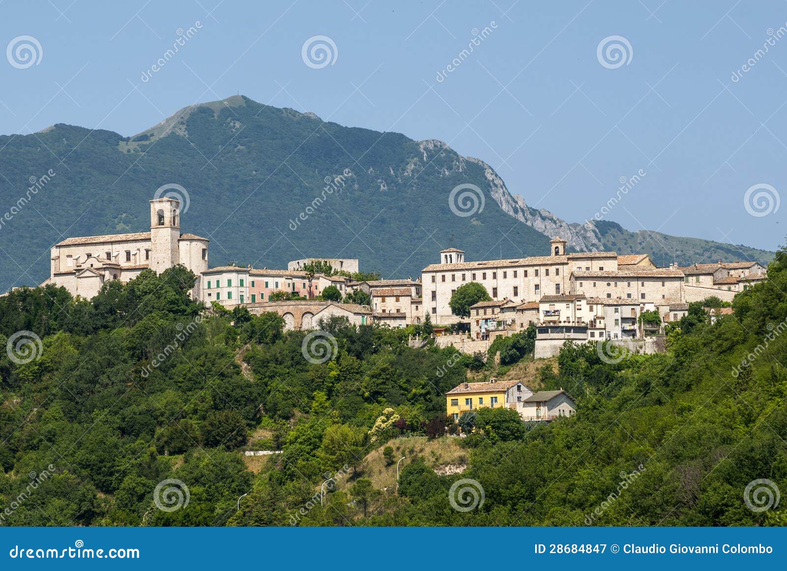 Sassoferrato (marzo, Italia) Immagine Stock - Immagine di italiano ...