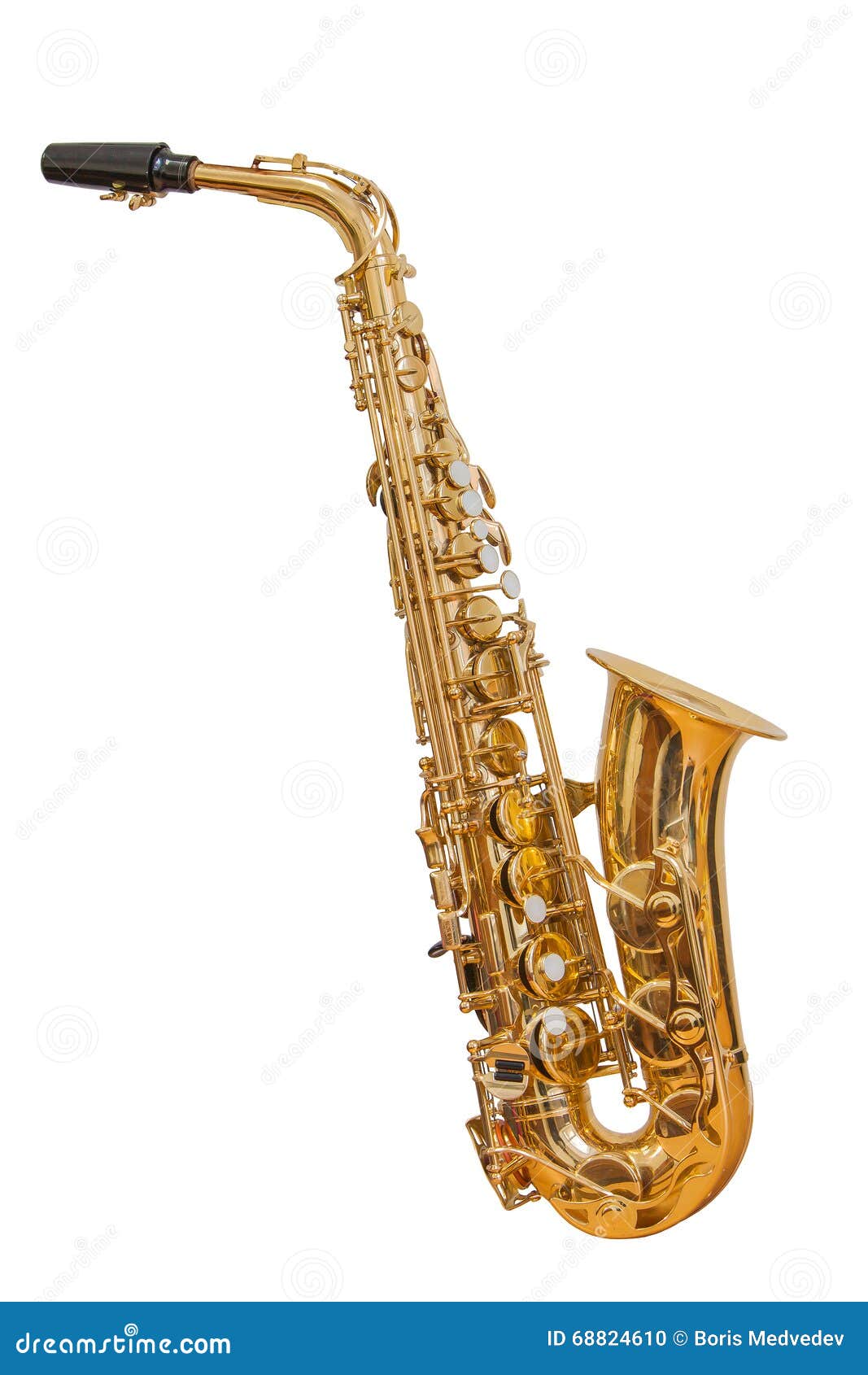 Sassofono Classico Dello Strumento Musicale Fotografia Stock - Immagine ...