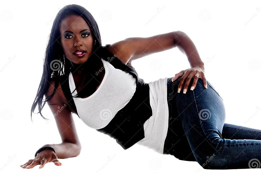 Sassy stock image. Image of vest, fashion, hair, casual - 8091217