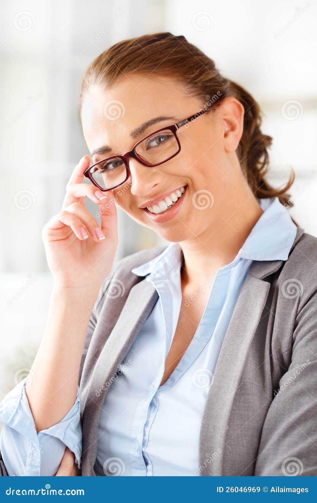 Sassy Entrepeneur Working from Home Stock Image - Image of attractive ...