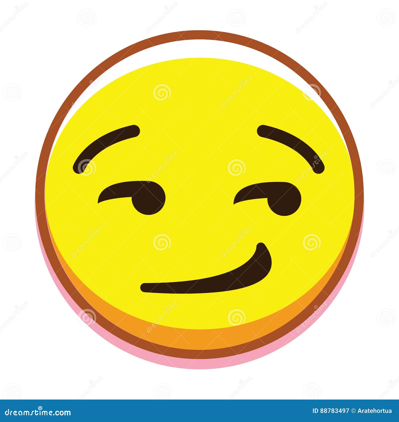 Sassy Face Isolated on White Background Stock Illustration ...