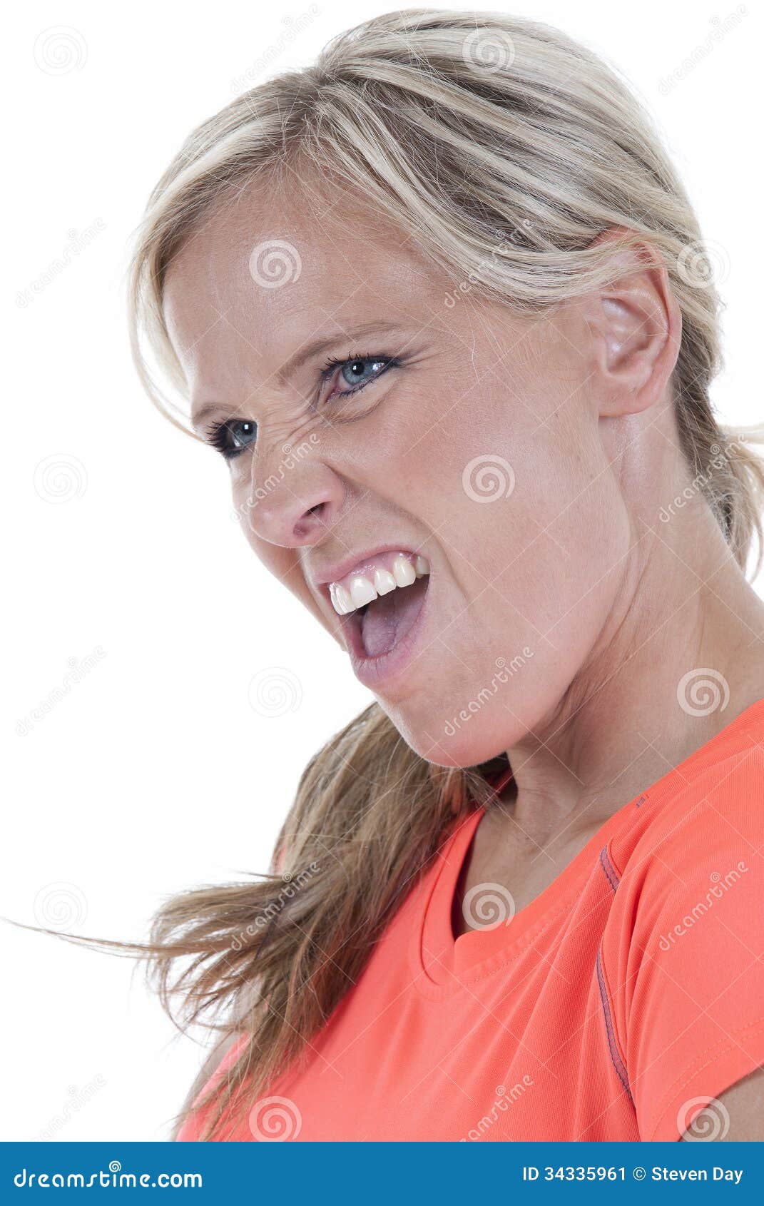 Sassy Female Model with an Attitude Close Up Stock Image - Image of ...