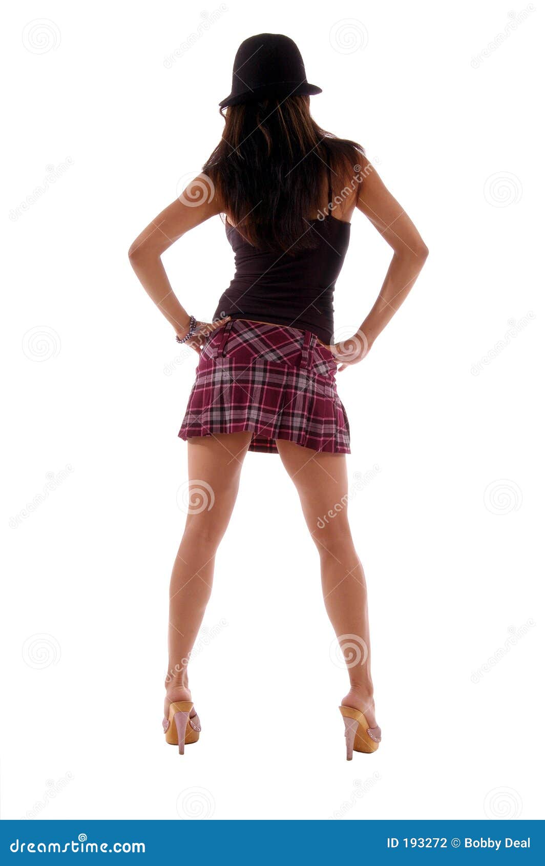 Sassy Girl 8 stock photo. Image of adult, plaid, short - 193272
