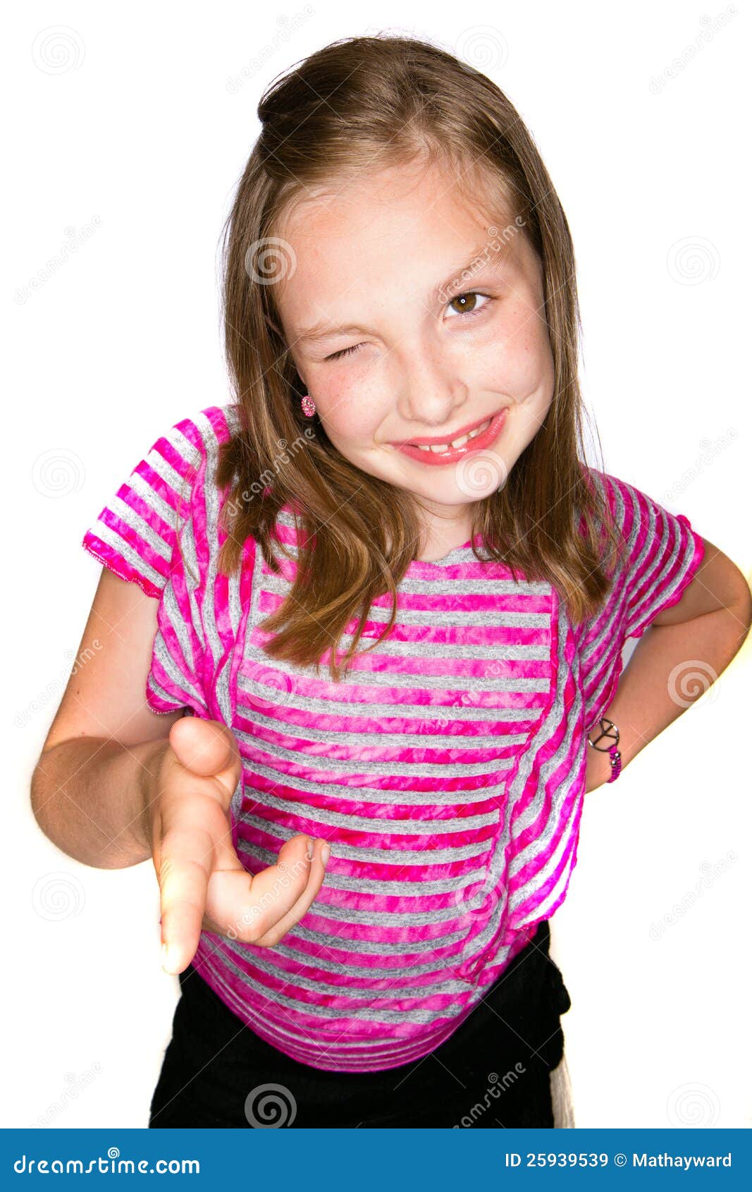 Sassy Kid Pointing and Winking Stock Image - Image of hand, pointed ...