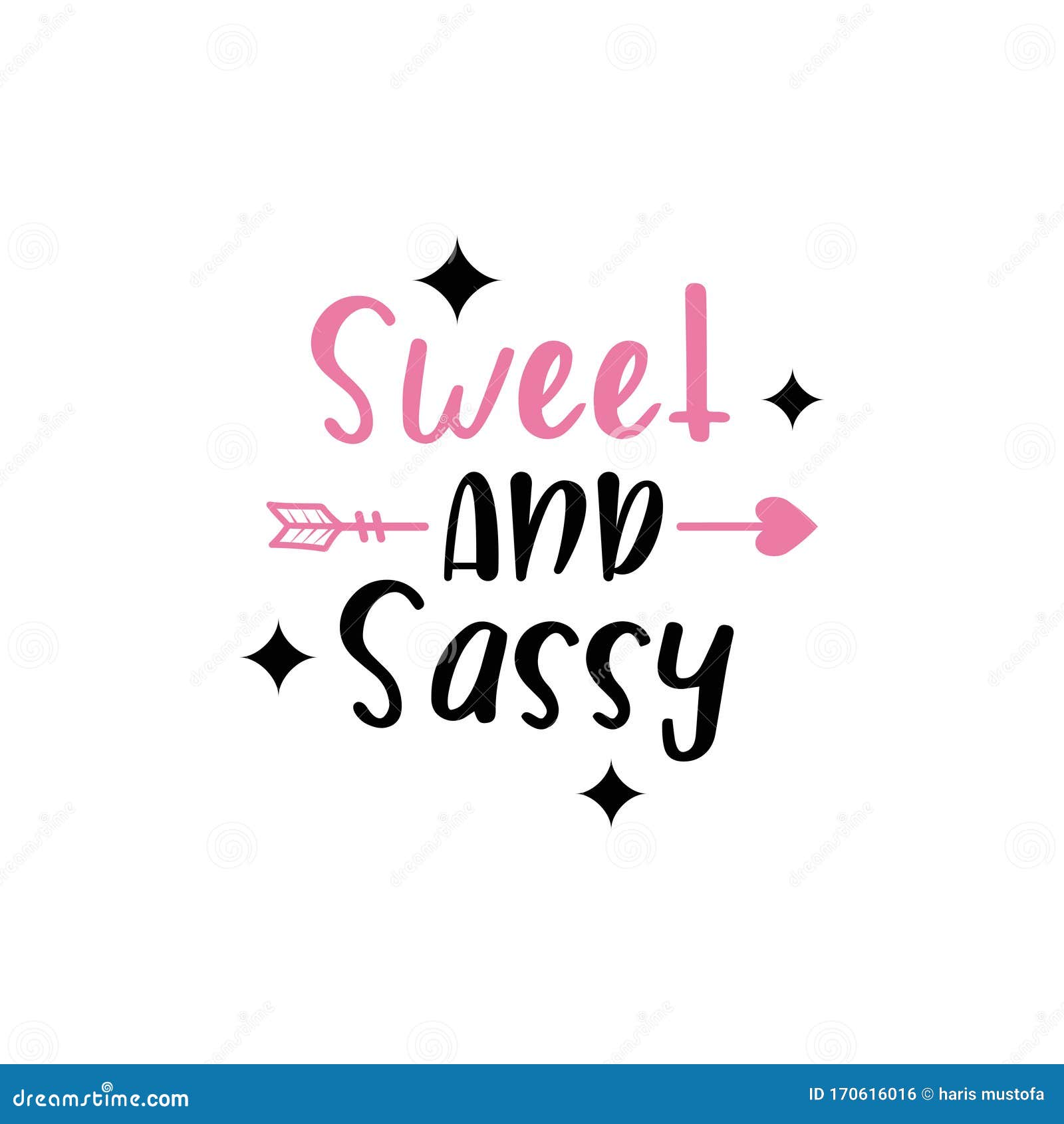 Sassy Quote Lettering Typography Stock Vector - Illustration of message ...