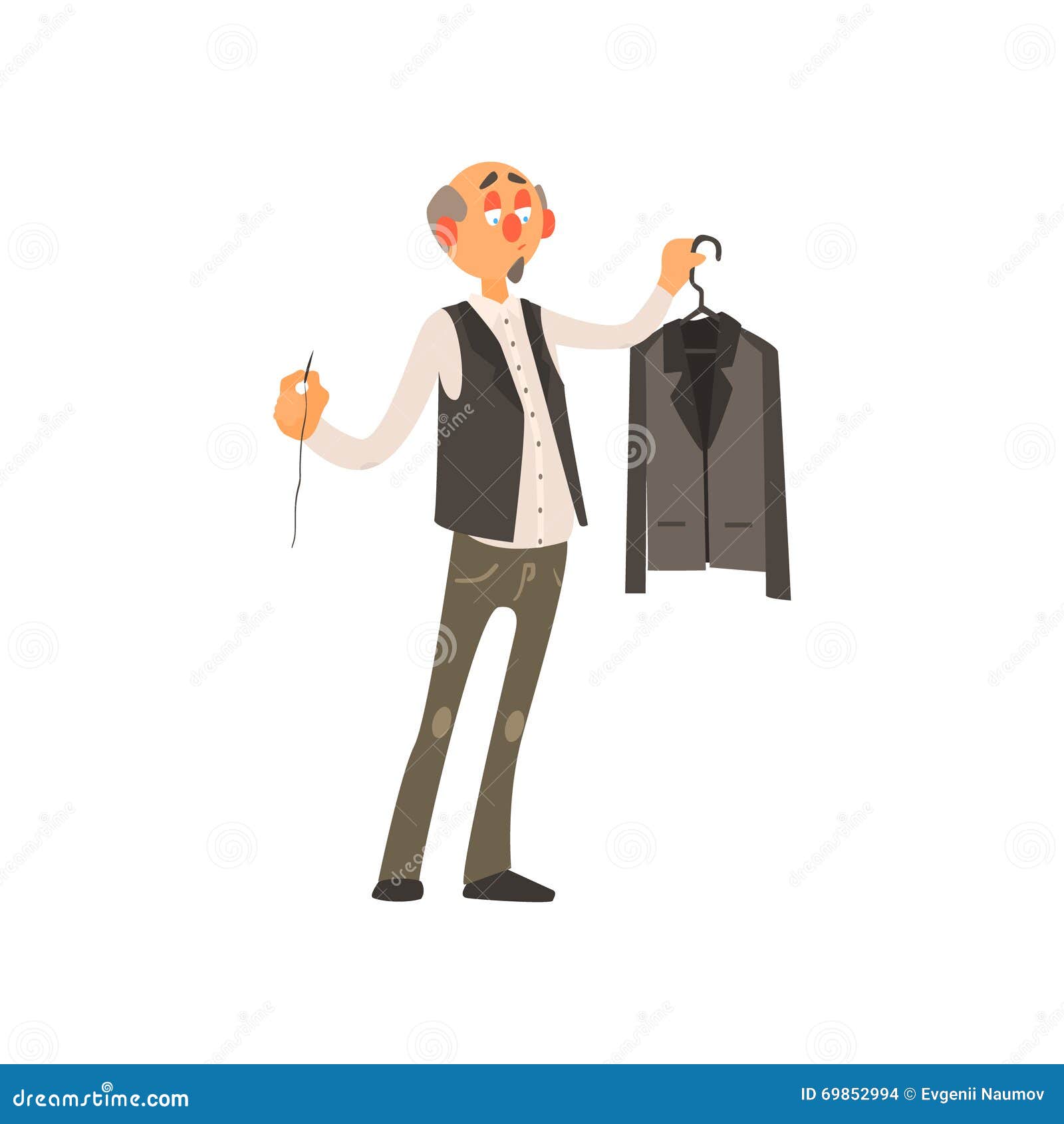 Sastre Vector Illustration De La Profesión Ilustración del Vector ...