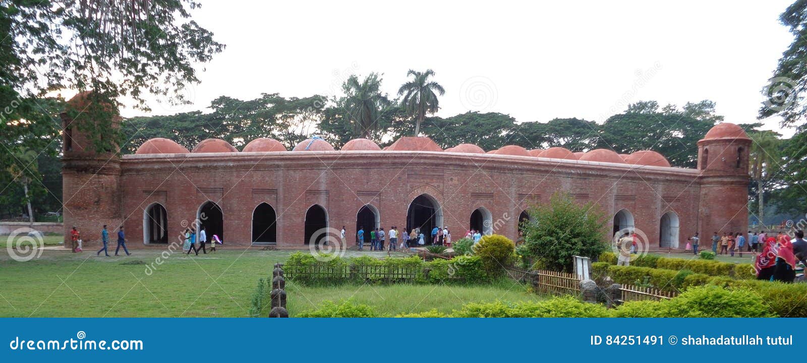 Sat gombuj mosque editorial photo. Image of heritage - 84251491