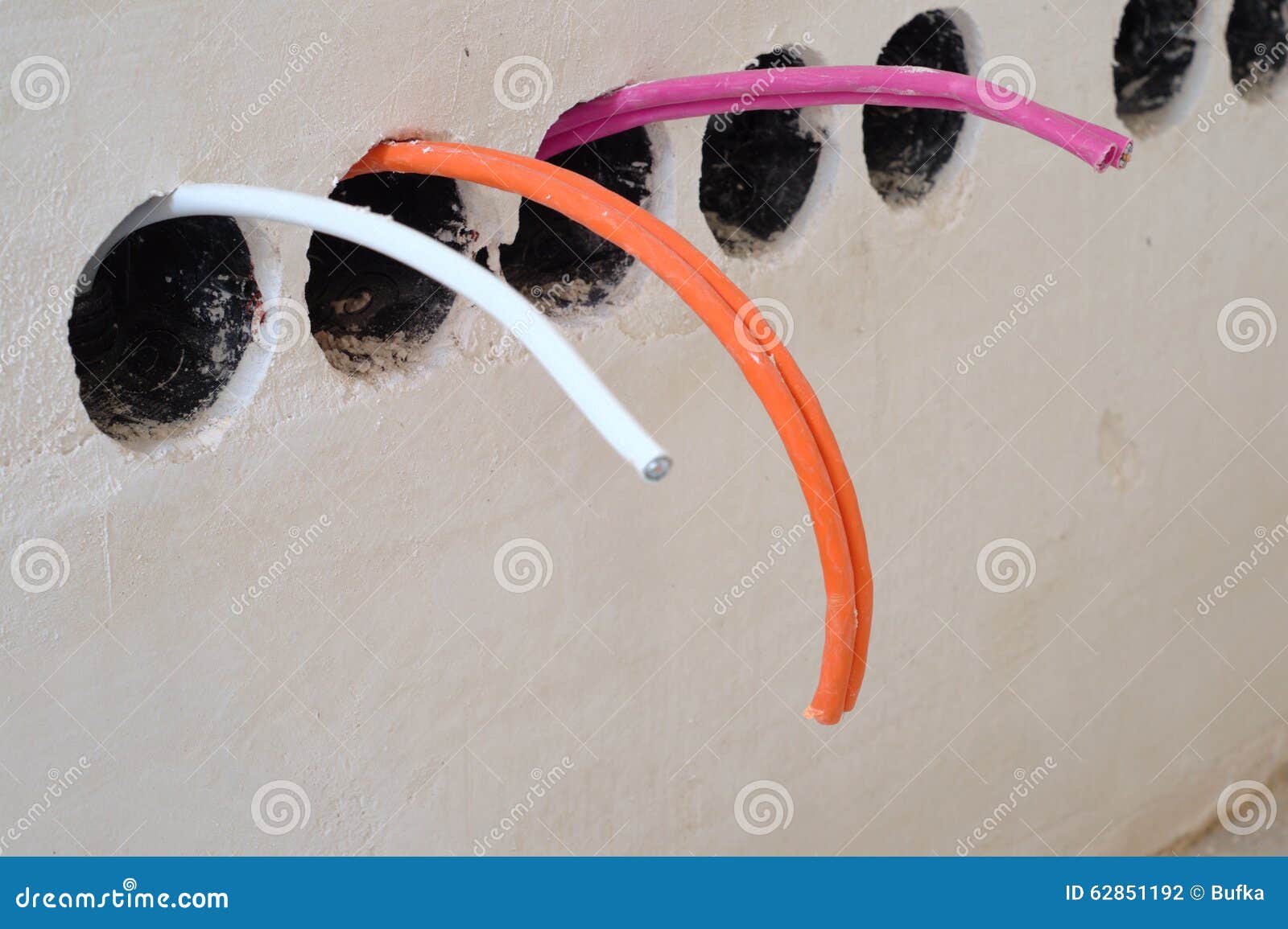 Network Installation. Network Cable On A Network HUB. Lan Cable ...