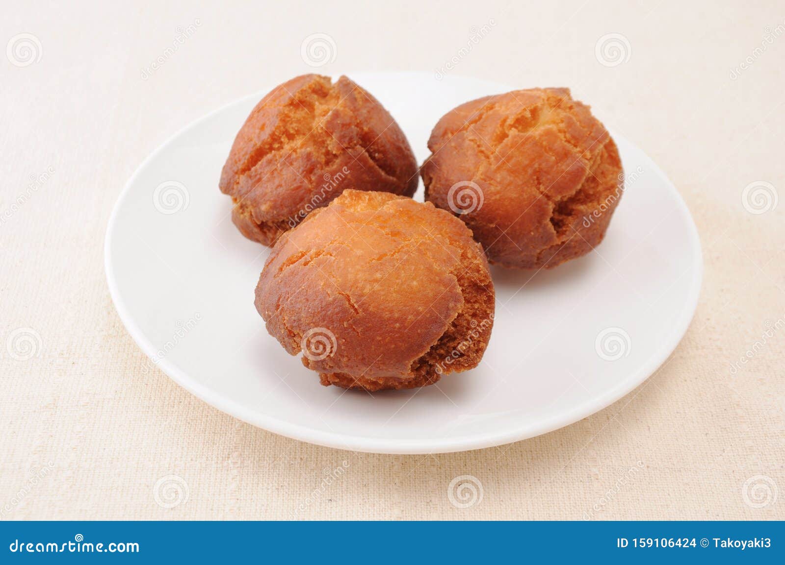 Sata Andagi Okinawa Dough Nuts on Plate on Table Stock Photo - Image of ...