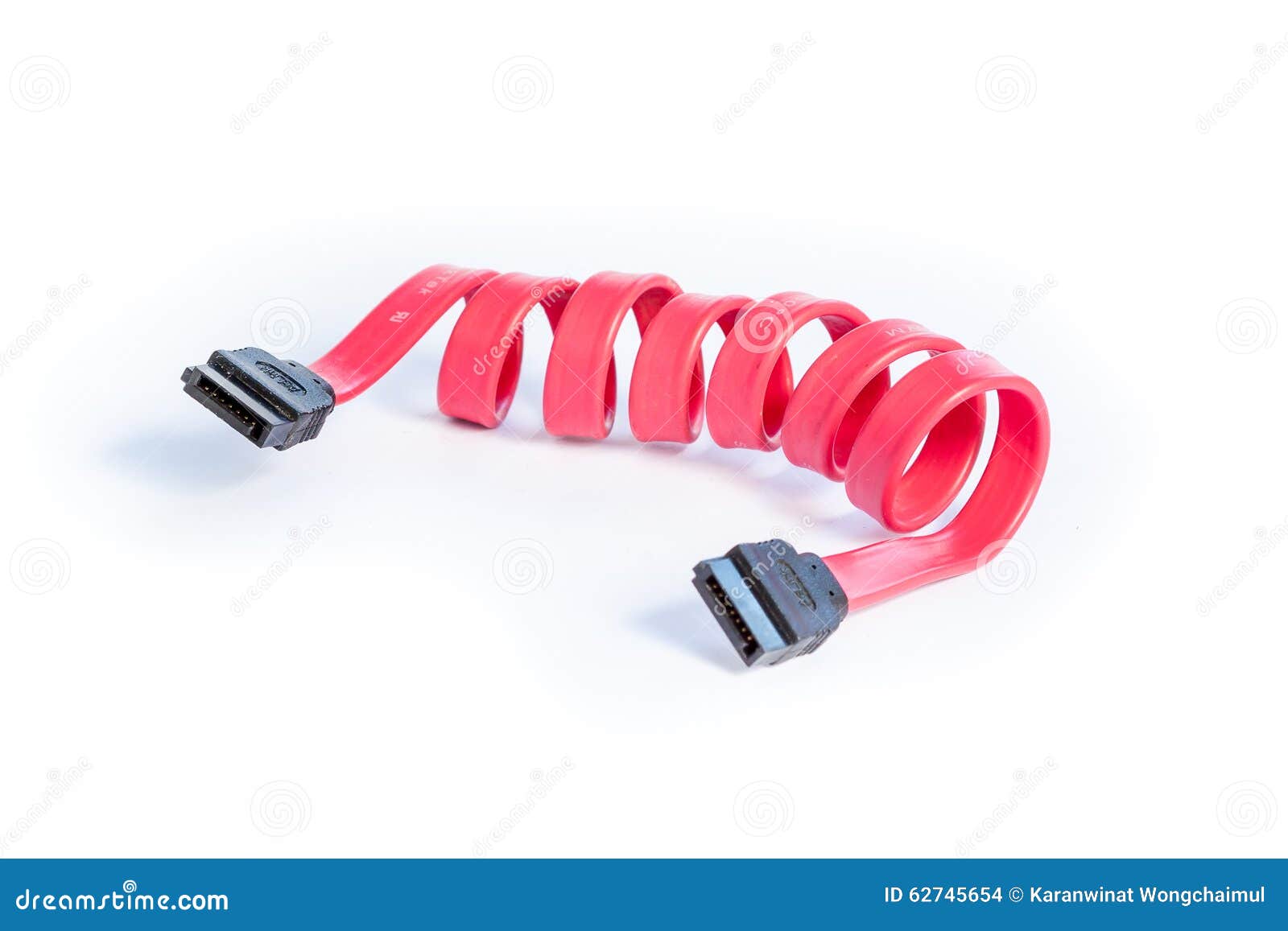 SATA Cable stock photo. Image of cable, harddisk, pair - 62745654