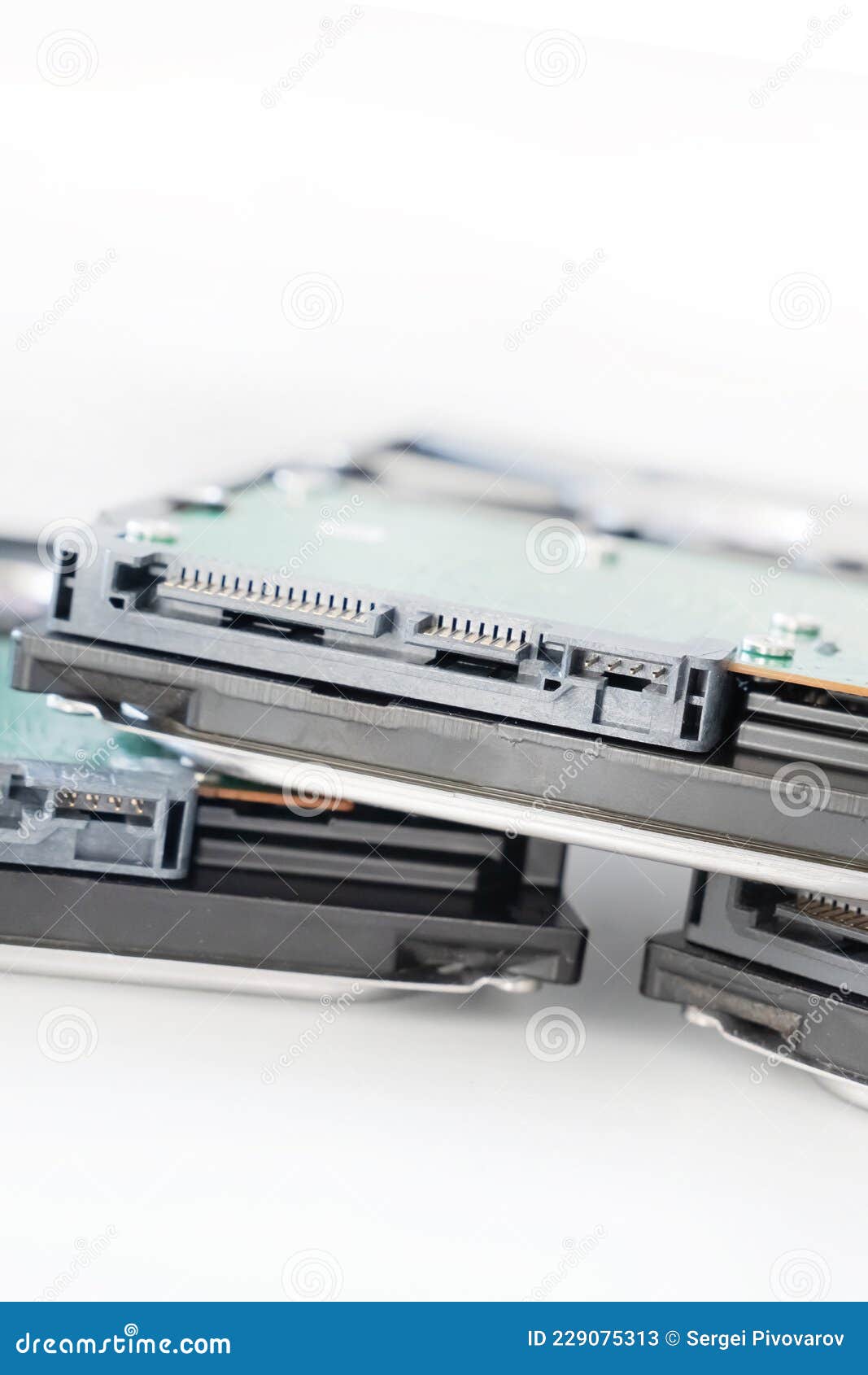 Close Up On SATA Connector On Motherboard PC Stock Photo ...