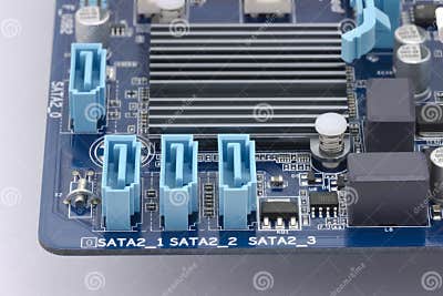 Sata motherboard stock image. Image of equipment, cooler - 23424347