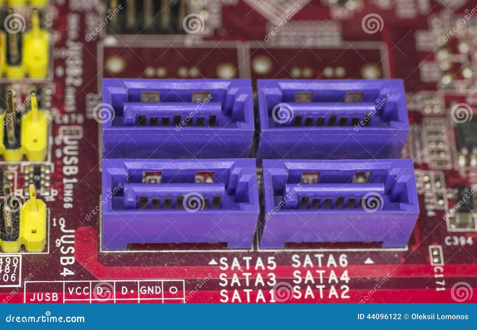 Sata port stock photo. Image of board, contacts, disk - 44096122