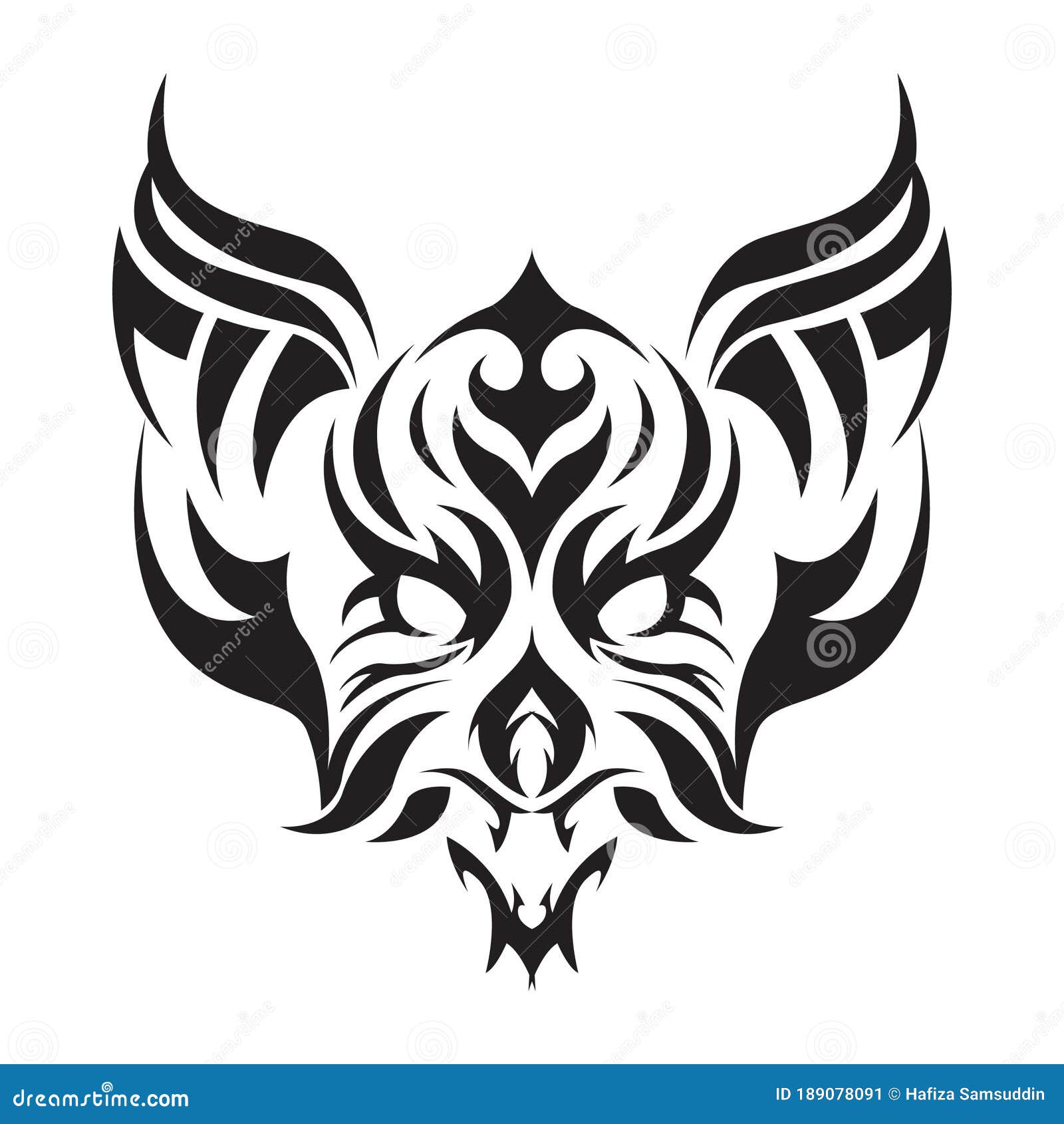 Satan Tattoo Vector Illustration | CartoonDealer.com #53544202