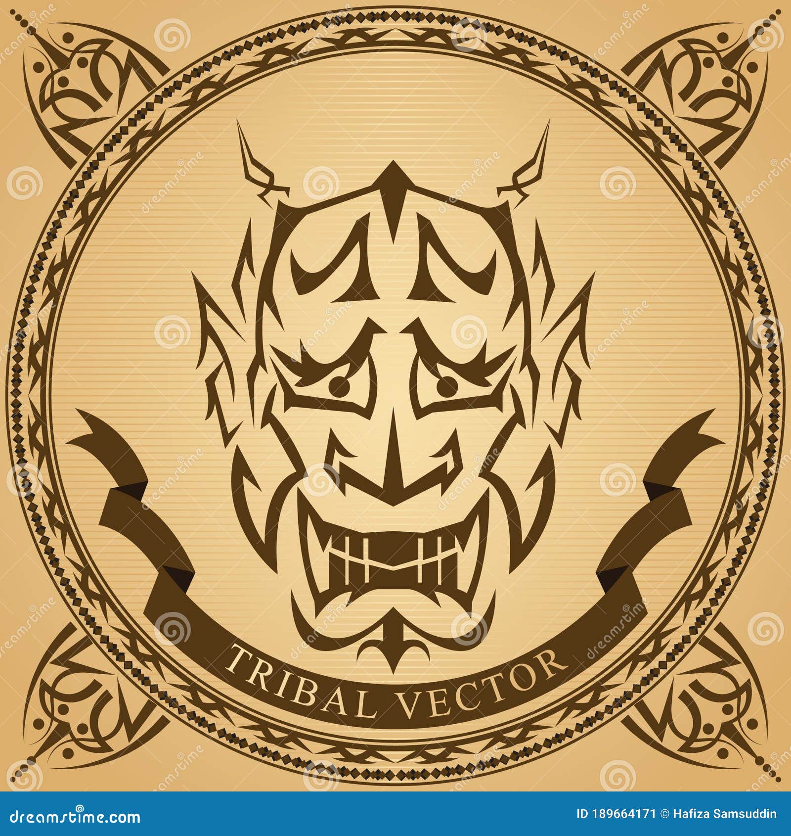 Satan Tattoo Vector Illustration | CartoonDealer.com #53544202