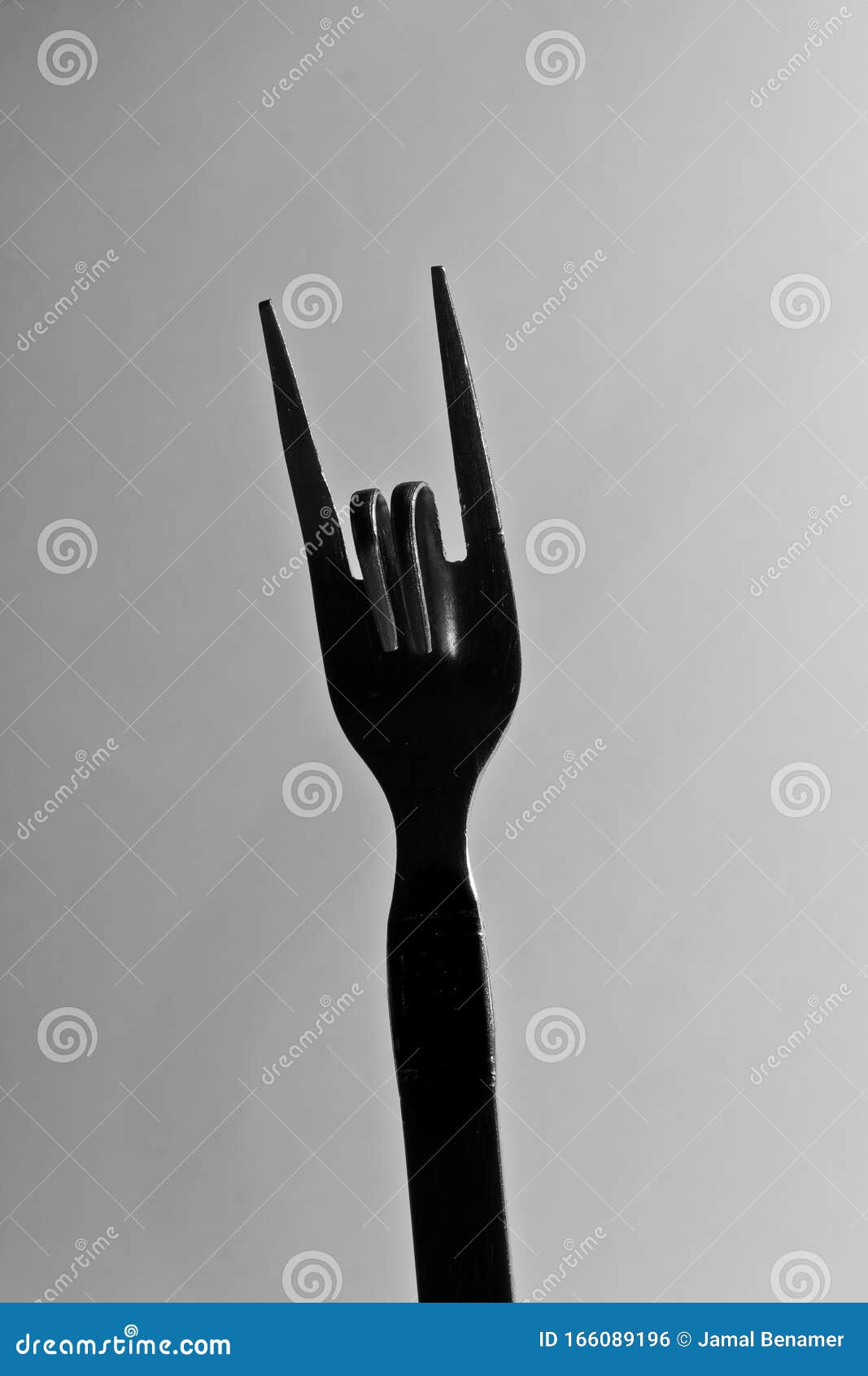 Satanic Fork stock photo. Image of rock, conceptual - 166089196
