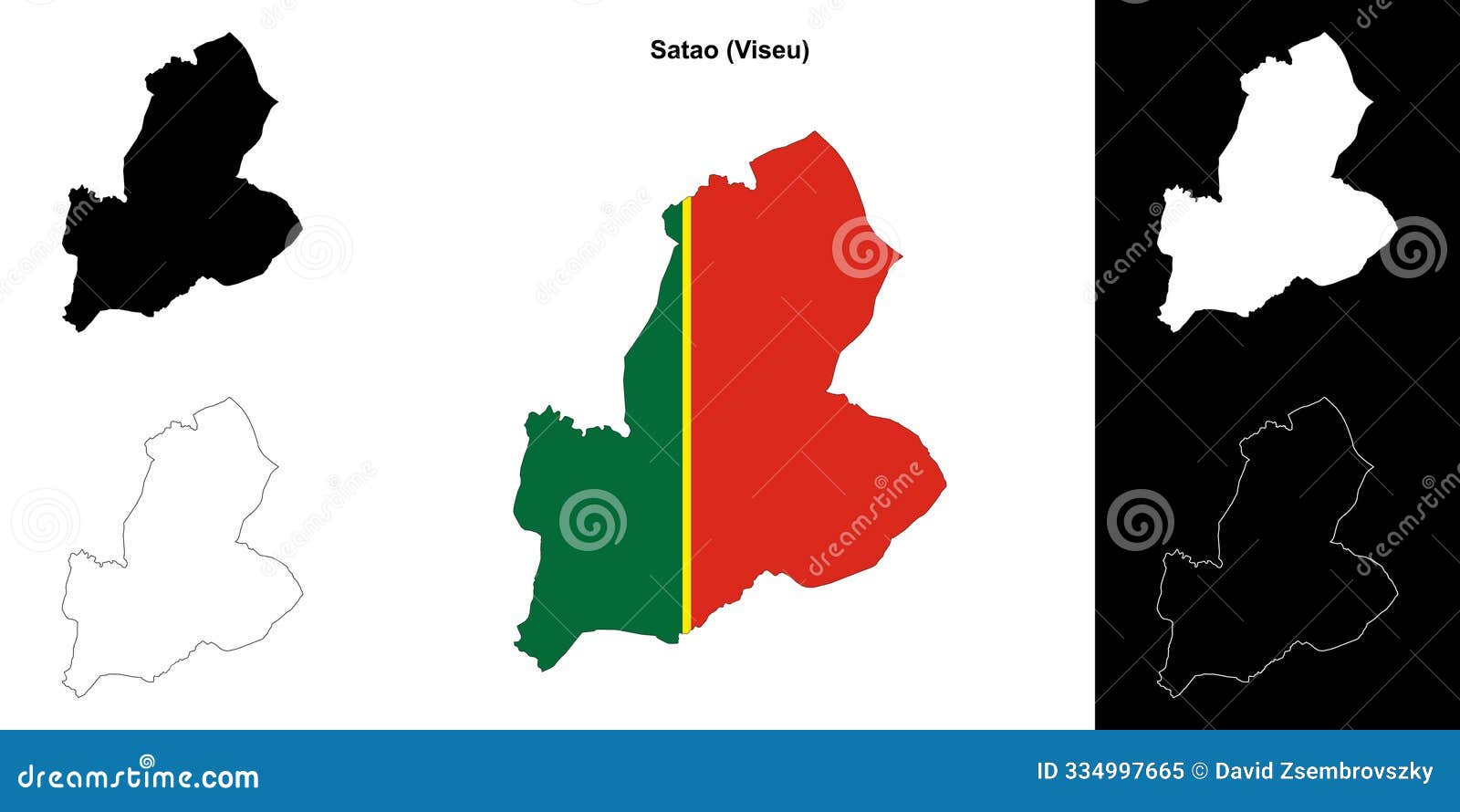 Satao outline map stock illustration. Illustration of shape - 334997665