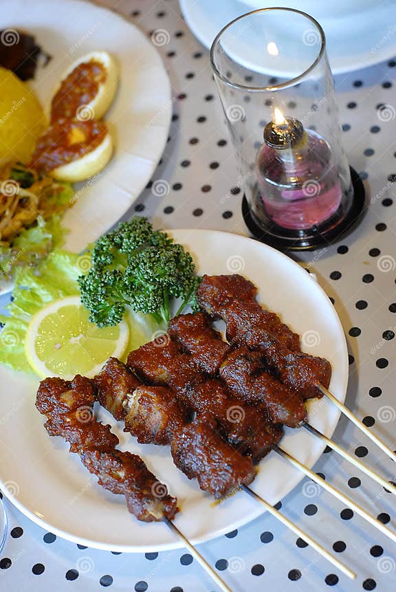 Satay stock image. Image of sosatie, goat, mutton, beef - 10933969