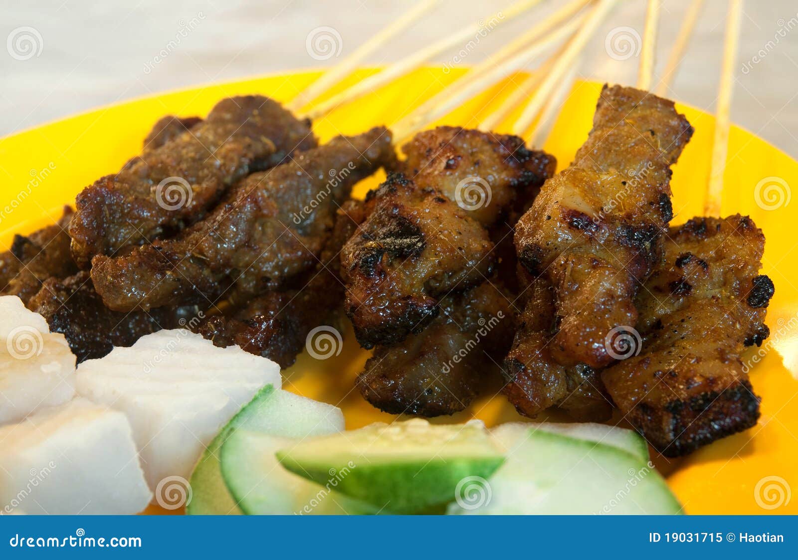 Satay stock image. Image of snack, lunch, dish, beef - 19031715
