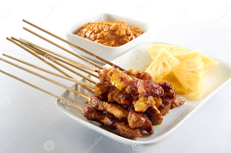 Satay stock image. Image of barbecued, barbeque, asia - 23030729