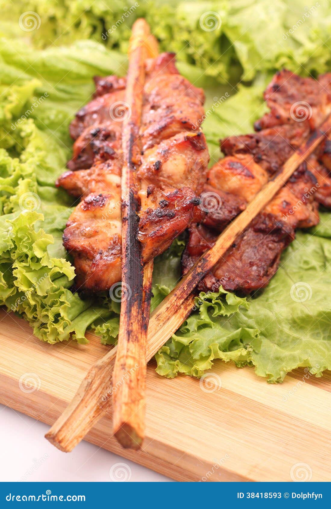 Satay stock image. Image of asia, sauce, peanut, skewer - 38418593