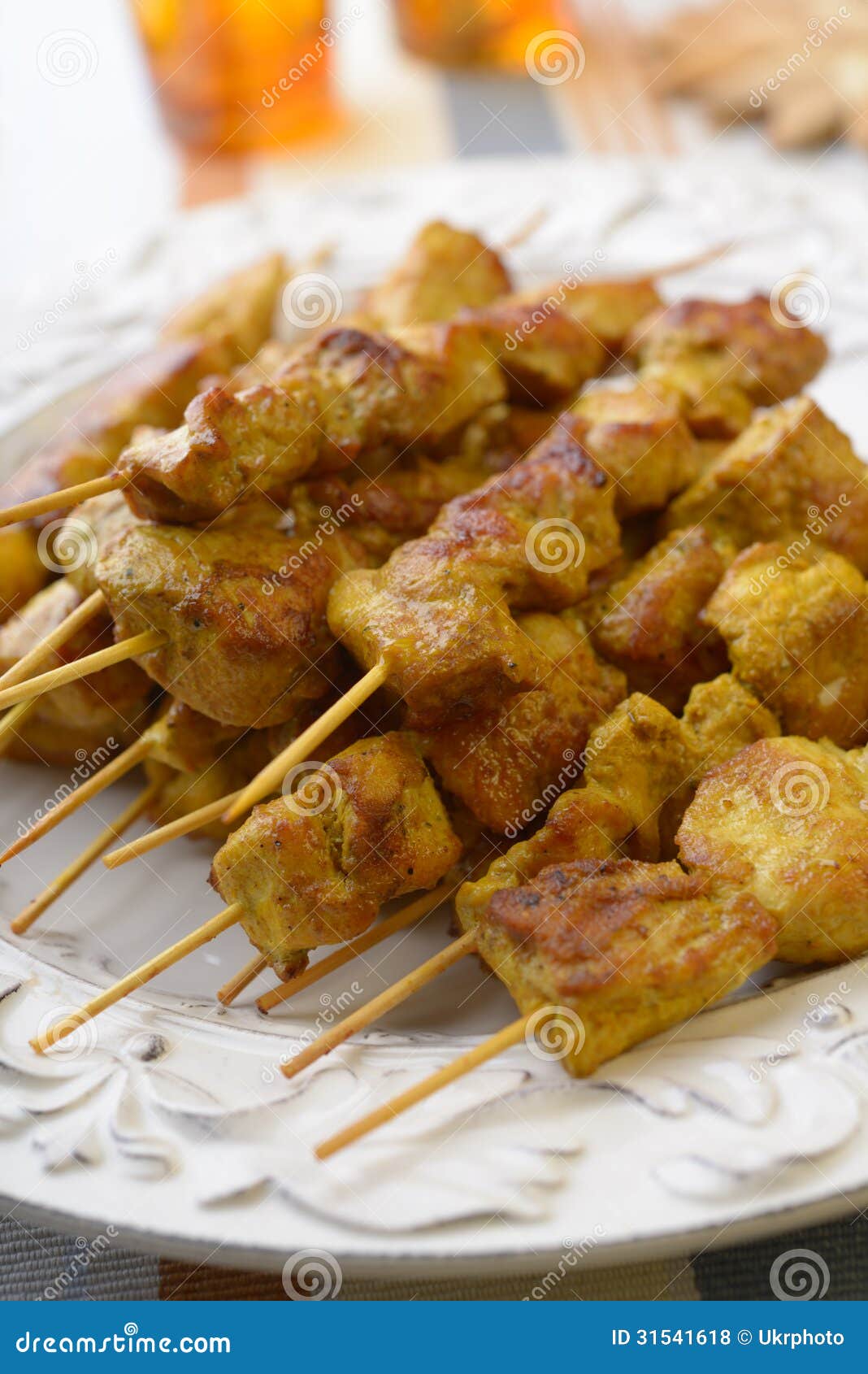 Satay stock photo. Image of meat, chicken, food, sate - 31541618