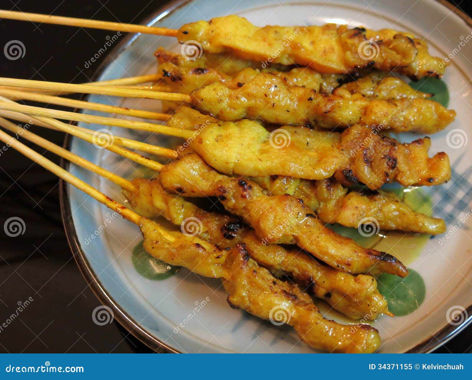 Satay stock image. Image of malaysia, bamboo, juicy, marinated - 34371155