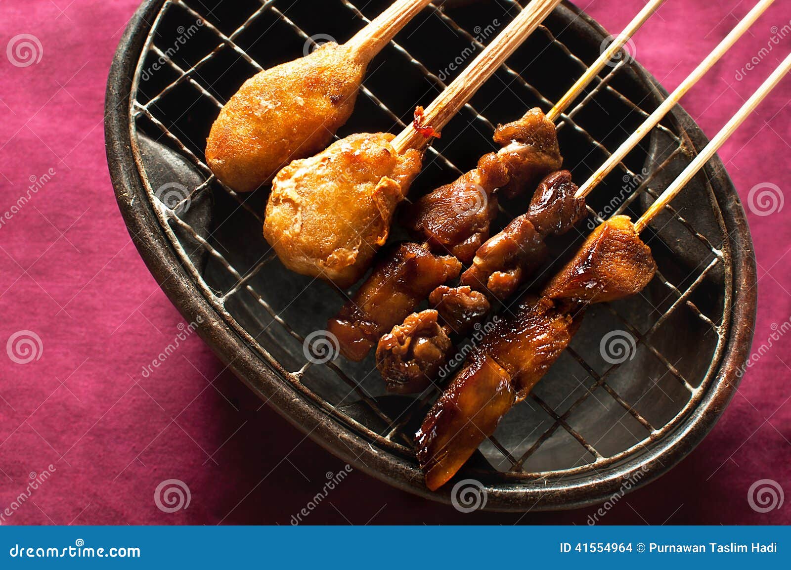 Satay Indonesian Food in Bali Stock Photo - Image of traditional, satay ...
