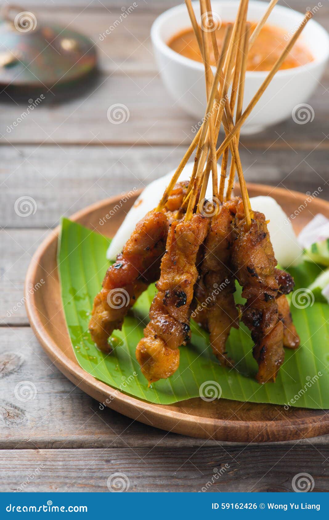Satay in malaysia stock photo. Image of kebab, chicken - 59162426