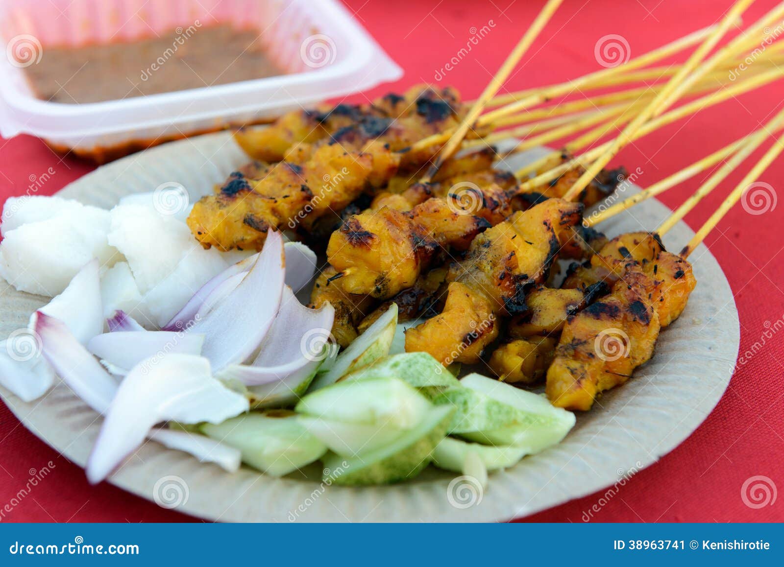 Satay stock image. Image of malaysia, skewers, satays - 38963741