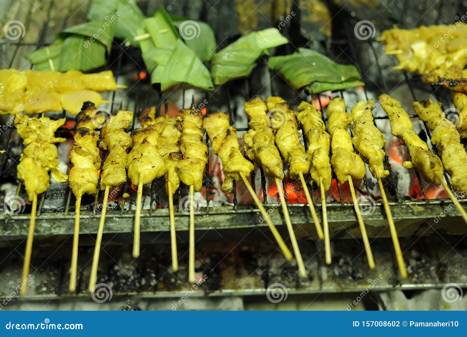 Close Up Sate / Satay in Malay Language Stock Photo - Image of meat ...