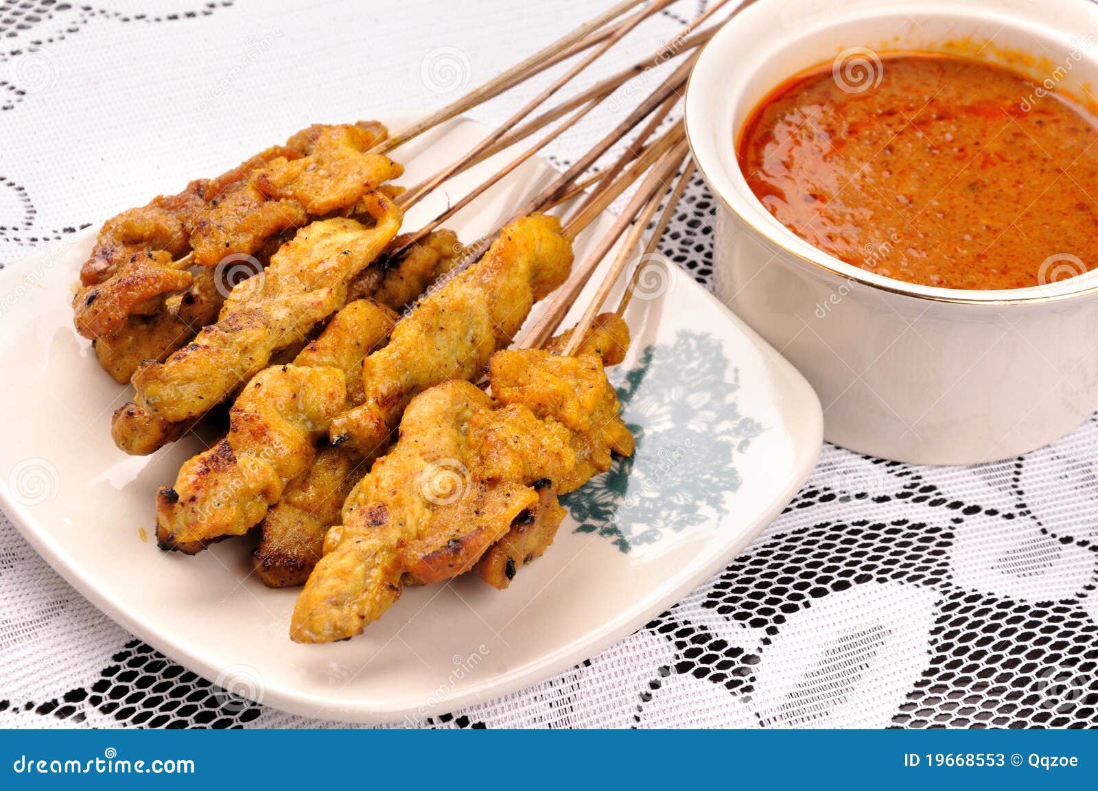 Sate stock image. Image of meat, satay, chicken, gravy - 19668553