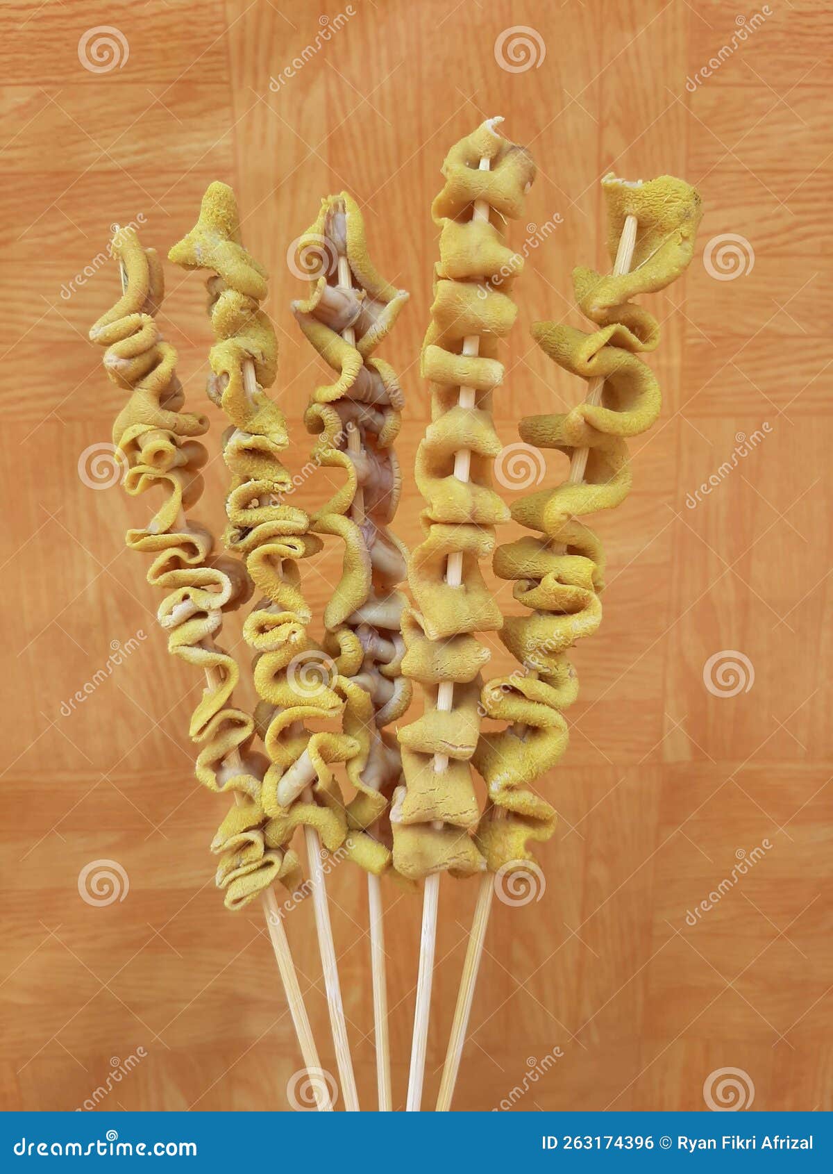 Sate chicken intestine stock photo. Image of cooking - 263174396