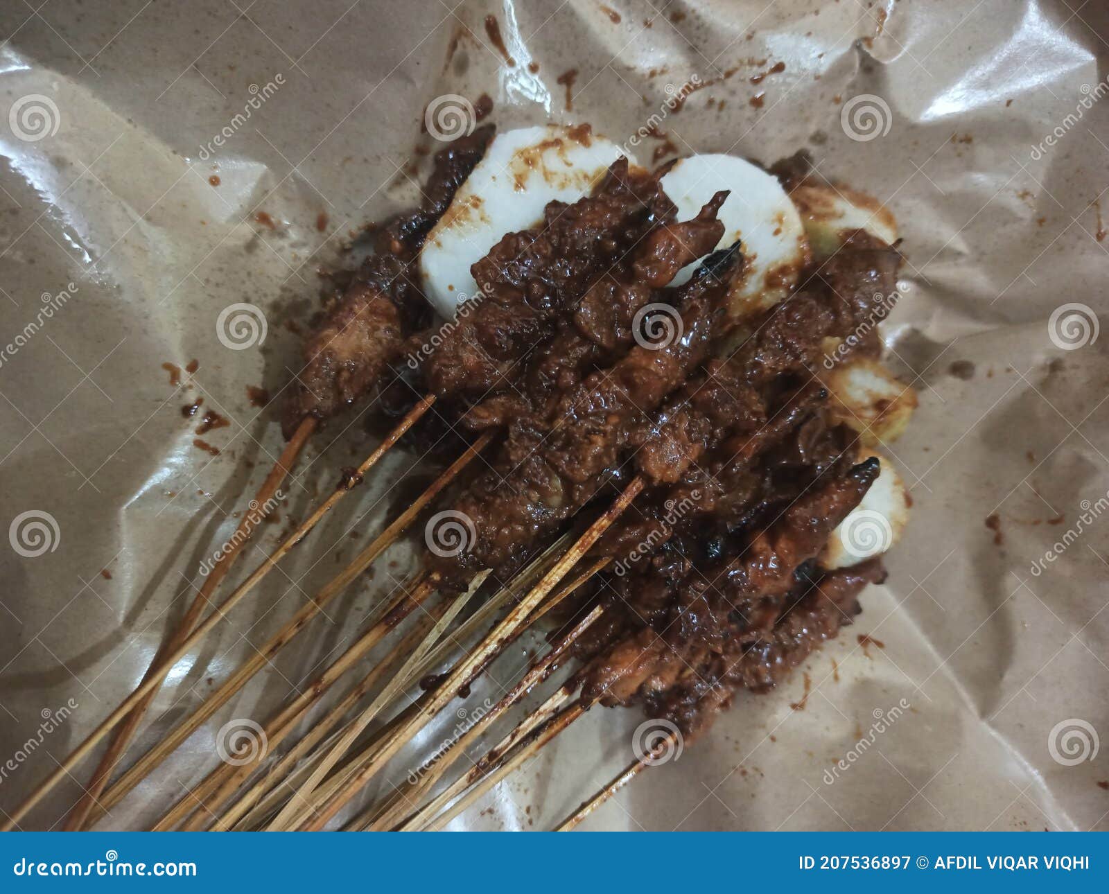 Sate Daging Sapi Beef Food Indonesia Stock Image - Image of daging ...