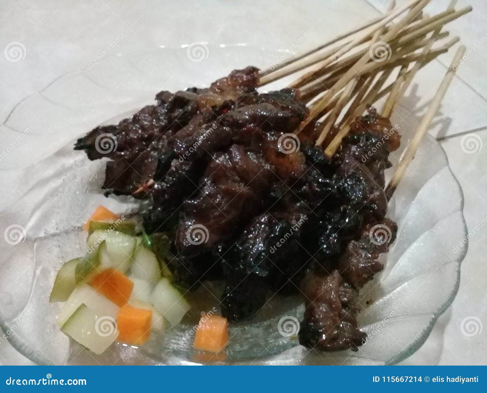 Sate maranggi stock photo. Image of food, indonesian - 115667214