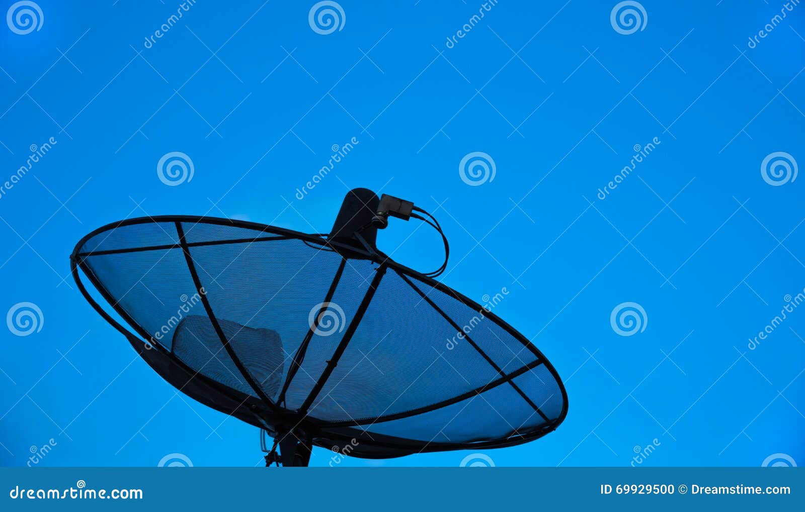 Satelite Dish with Blue Sky Background Stock Photo - Image of ...
