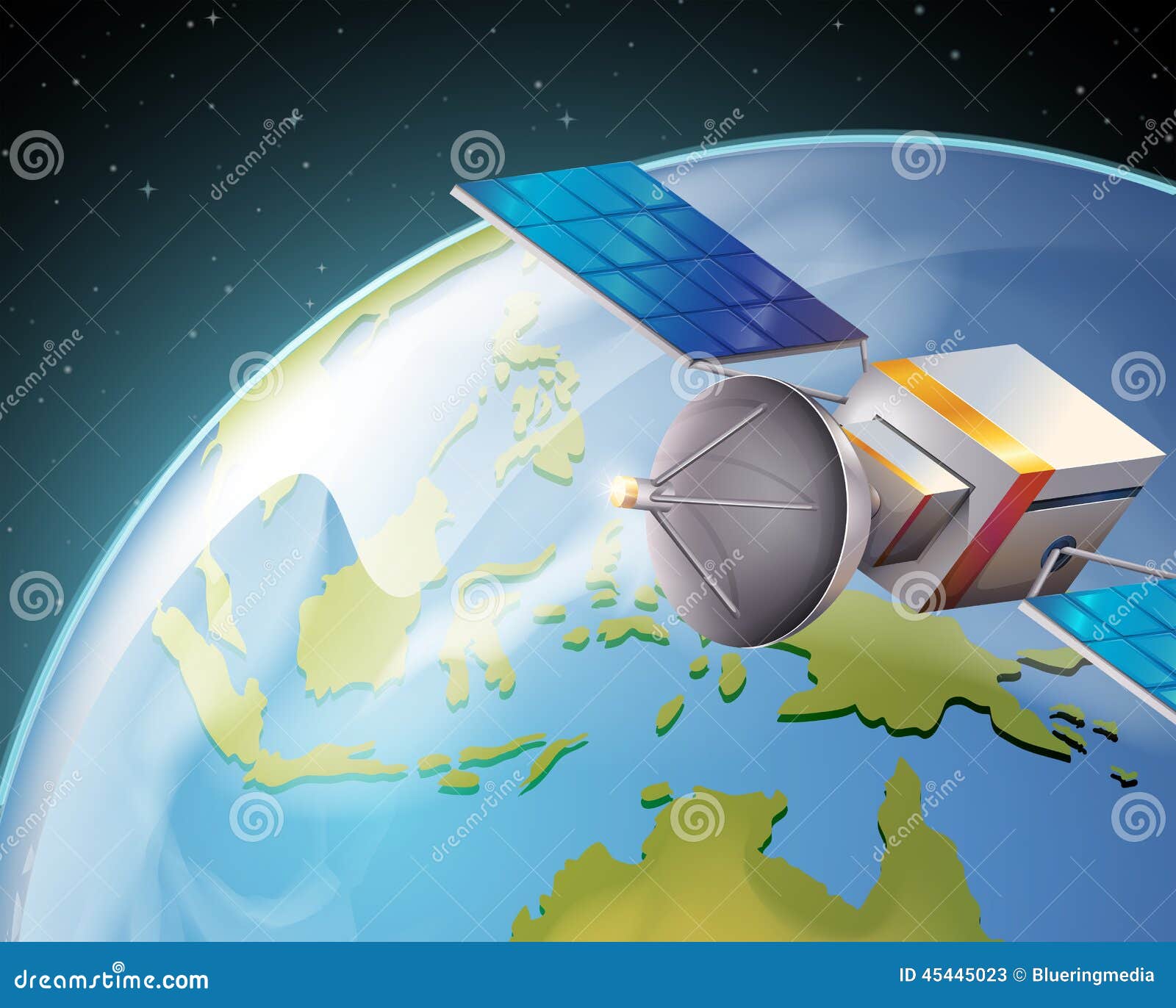 Satelitte иллюстрация вектора. иллюстрации насчитывающей поджигателей ...