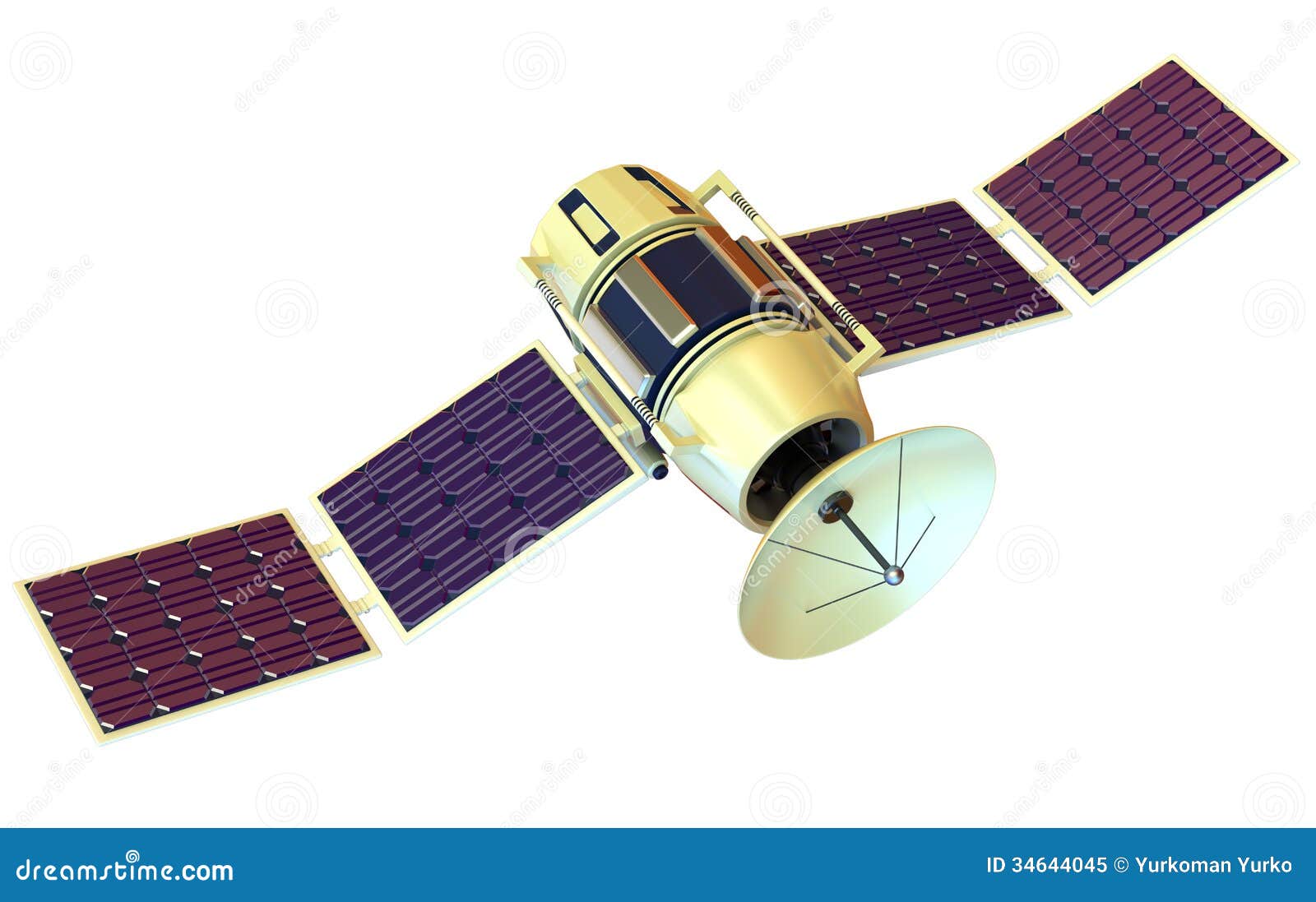 Satelliet stock afbeelding. Image of signaal, ruimten - 34644045