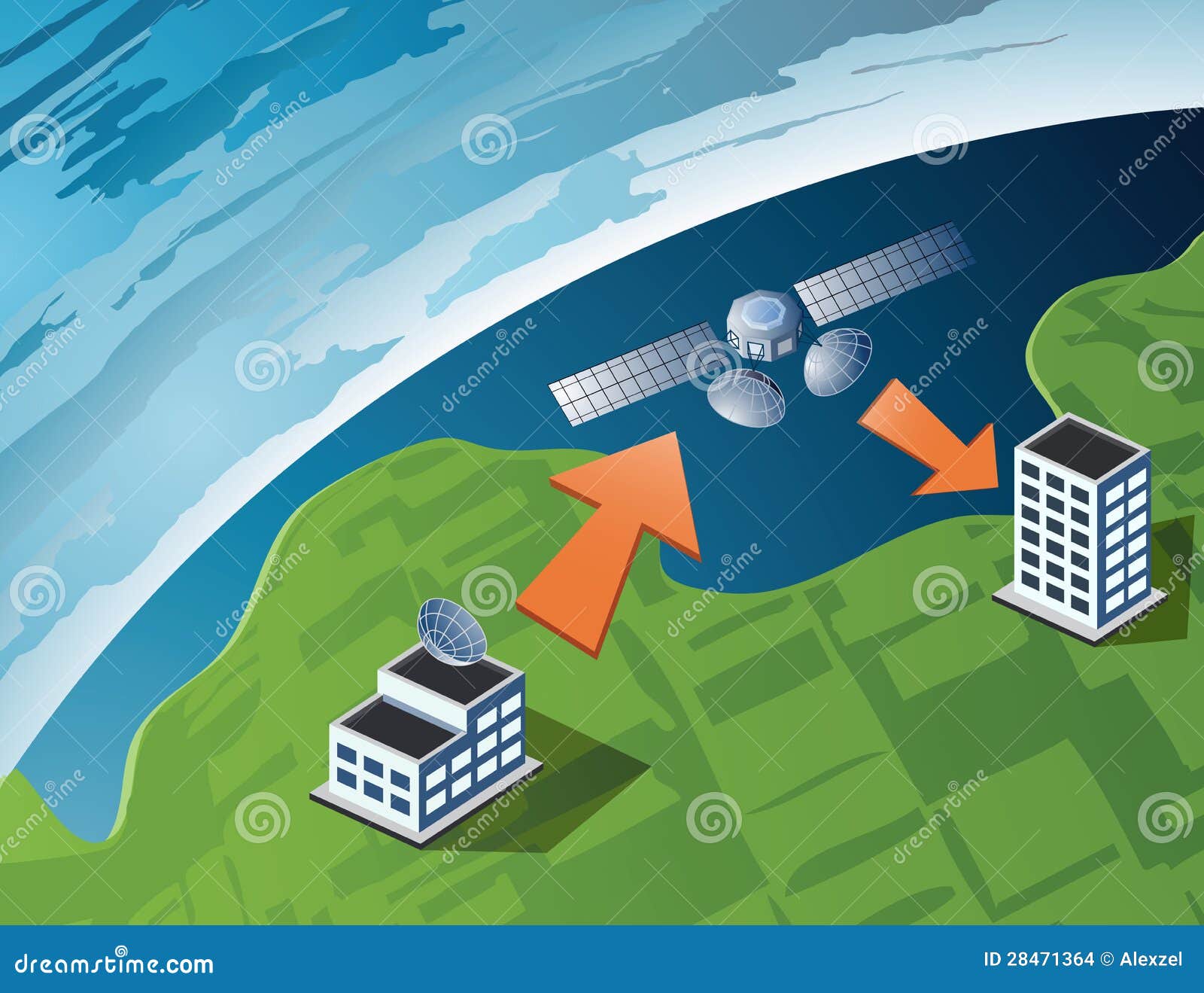 Satellite stock vector. Illustration of space, structure - 28471364
