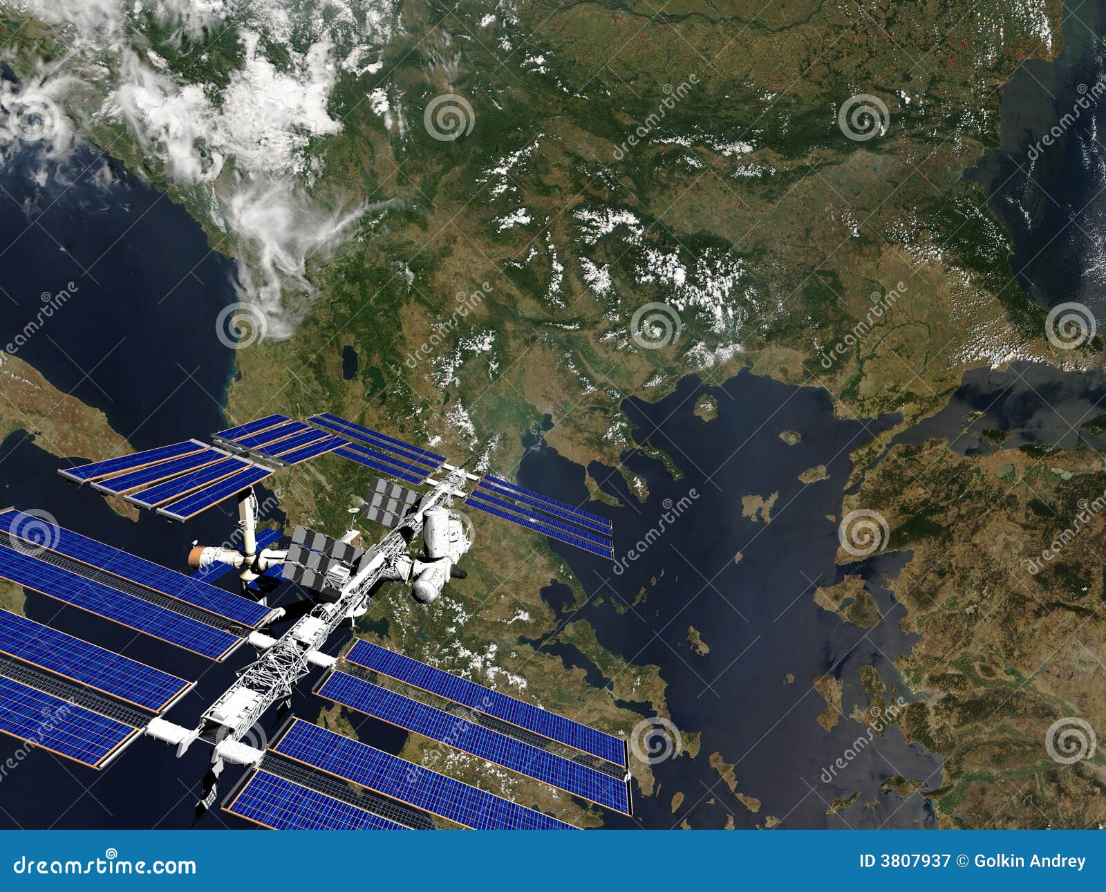 Satellite stock image. Image of cloud, high, planet, metal - 3807937